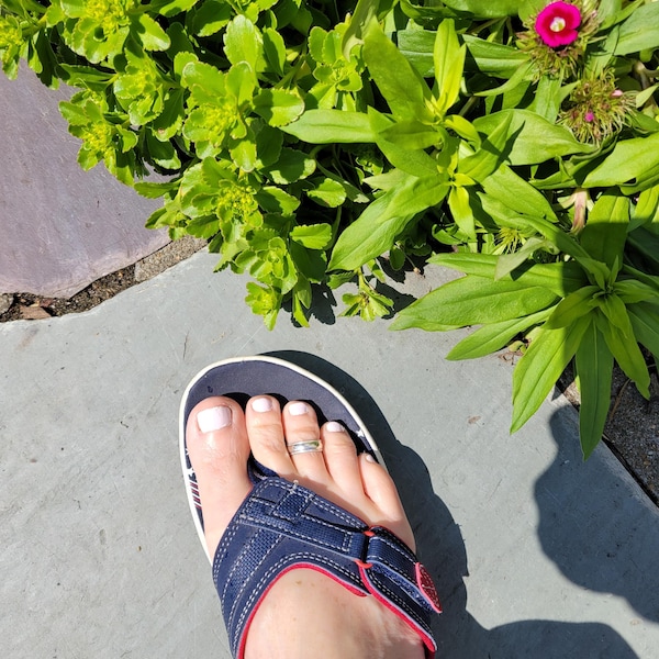 Sterling Silver Toe Ring Adjustable - Etsy
