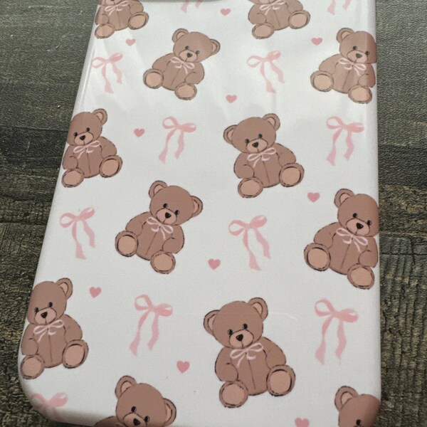 Coquette Teddy Bear Phone Case, Coquette Phone Case, Coquette Case ...
