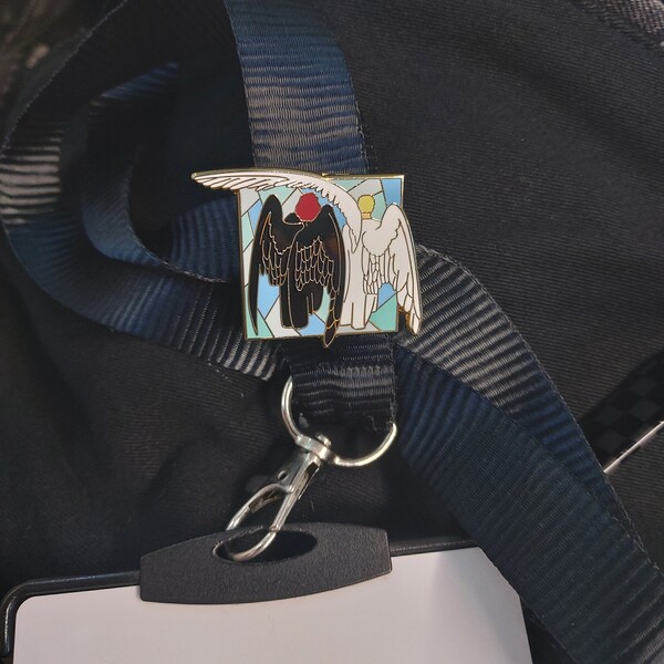 Angel and Demon Hard Enamel Lapel Pin Badge - Etsy