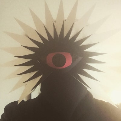 All Seeing Eye 3D Papercraft Mask Template, Paper Mask, Unique ...