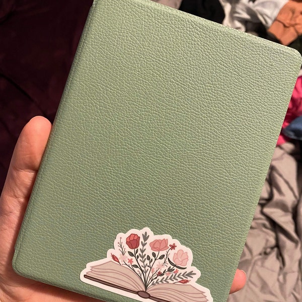 Floral Book Sticker / Open Book Sticker / Reading Sticker / Book ...