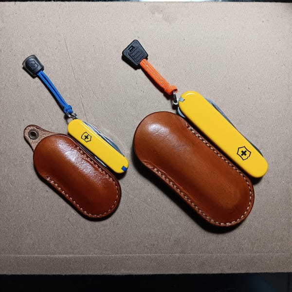 Sak 58 Mm Leather Shell , Sheath , Pocket Pouch for Victorinox 58mm ...