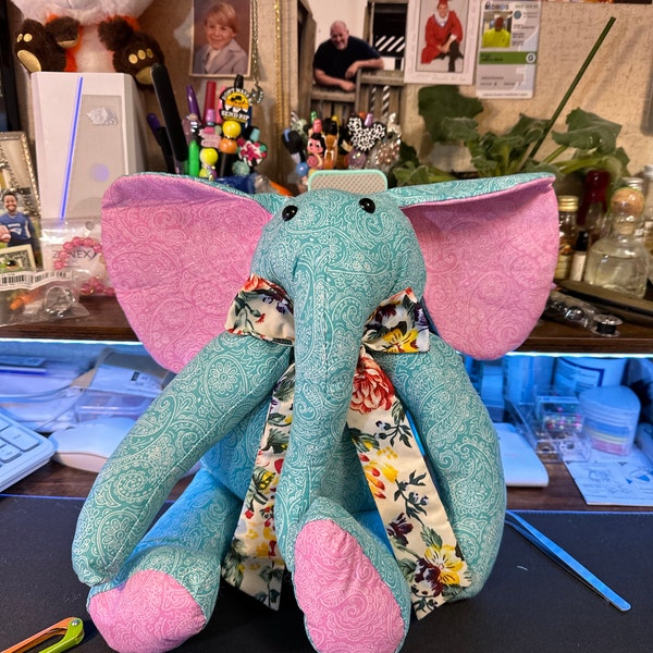 Memory Elephant Sewing Pattern: Keepsake Bear Tutorial (PDF Pattern) - Etsy
