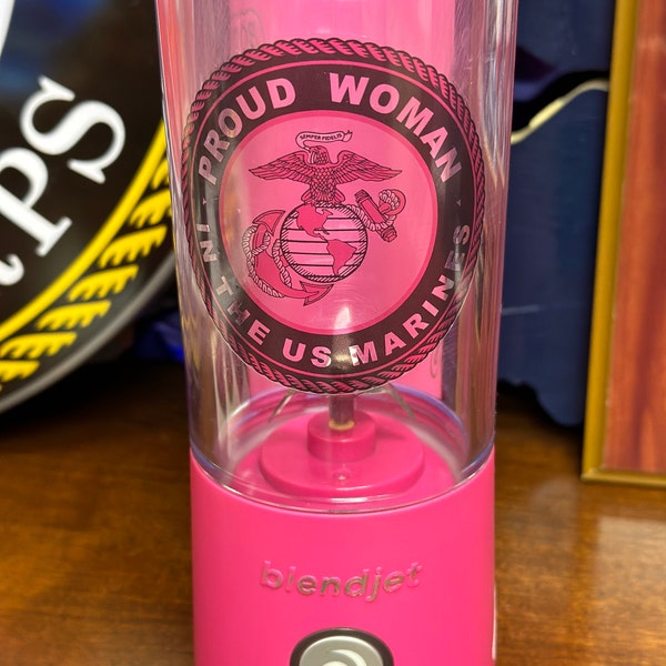 Proud Woman in the Marines Static Cling Window Film USMC Marine Corps ...