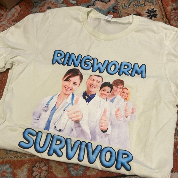 Ringworm Survivor, Funny Shirt, Offensive Shirt, Funny Gift, Funny Tee ...