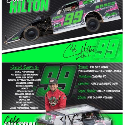 Custom Racing Hero Cards / 2 Sided Design for 5x7 Cards / Digital ...
