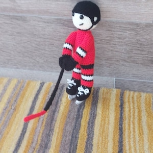 CROCHET PATTERN: Hockey Player Amigurumi Crochet Pattern - Etsy