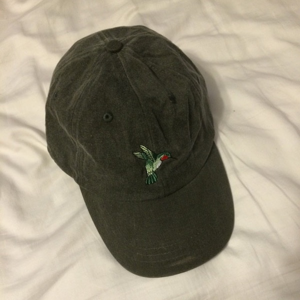 HUMMINGBIRD Hat - One Embroidered Men Women Wildlife Bird Cap - Price ...