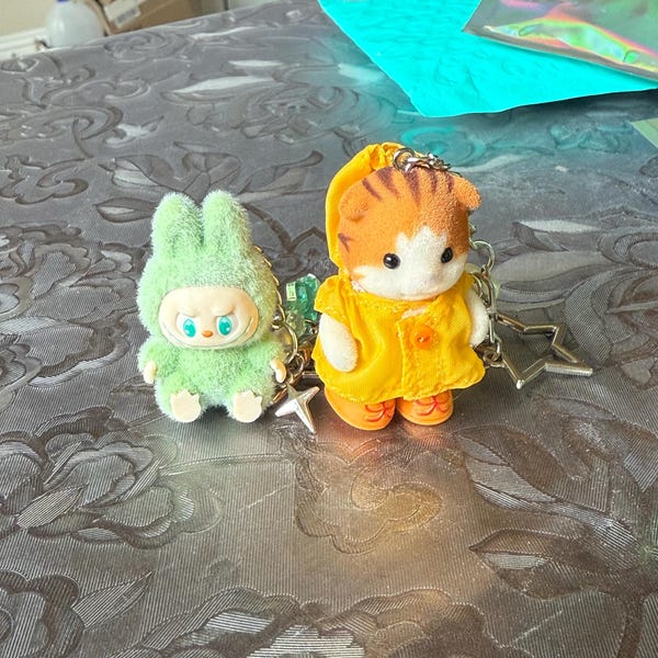 Calico Critter Keychain | Kangaroo Family Keychain | Cute Keychain ...
