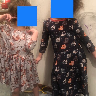 Girls Cat Dress Girls Spring Dress Girls Summer Dress Toddler - Etsy