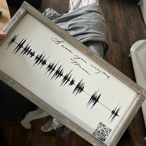 Sound Wave Sign With QR Code Wedding Gift Gift for Spouse First Dance ...