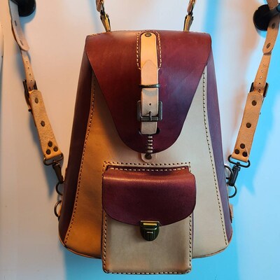 Backpack Pattern Leather DIY Pdf Download Video Tutorial - Etsy