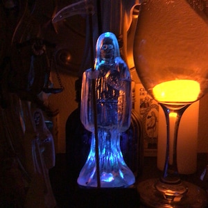 7 Inch Multicolored Santa Muerte/holy Death Lamp With Removable Base - Etsy