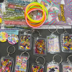 Lisa Frank Keychains, 90's Inspired, Choose One, Party Favors ...