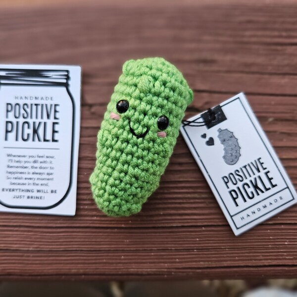 PRINTABLE + PATTERN Positive Pickle Display Cards & Tags + Amigurumi ...