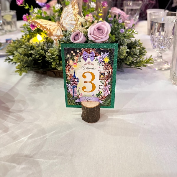 Tangled Table Number, Princess Party Decor (digital Download) 013 - Etsy