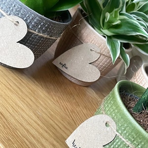 Personalised Gift Tags Kraft Brown or White Tags Wedding Favour Tags ...