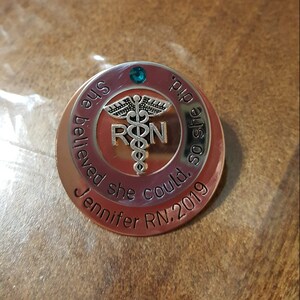 Personalized Nursing Pin / RN Pin / Nursing Student / Nursing Pinning ...