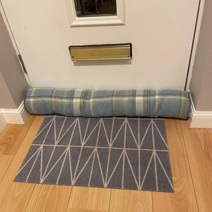 Draught Excluder Door Snake Filled in a Quality Patterned Fabric Zipped ...