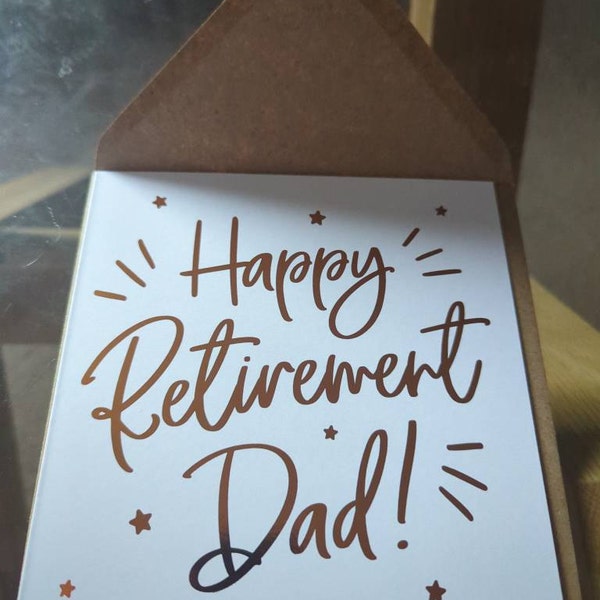Happy Retirement Dad Card - Dad Retirement Card, Goodbye Tension Hello ...