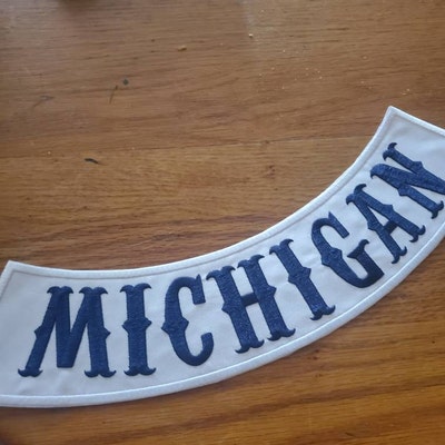 Custom Embroidered Bottom Rocker Patch 2 to 17 Sizes Available Premium ...