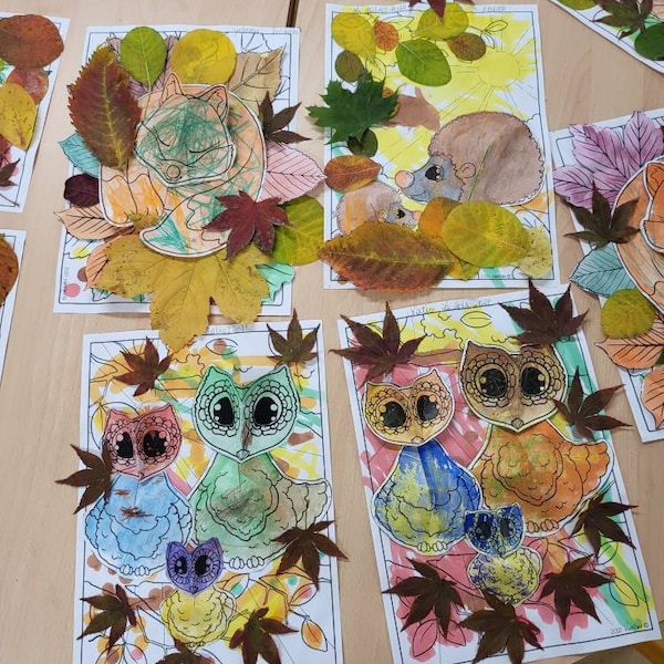 Autumn Craft | 3D Woodland Animal Collages Fox Hedgehog Owl - Instant ...
