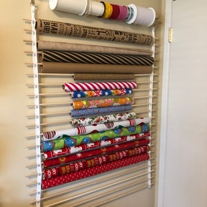 Gift Wrap Storage, 22 Rolls, Gift Wrap Organizer, Wrapping Paper ...