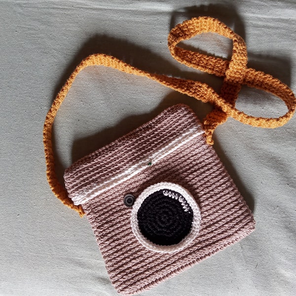 Pdf Pattern Camera Crochet Bag, Lomo Camera Bag, Bag Pattern, Crochet ...