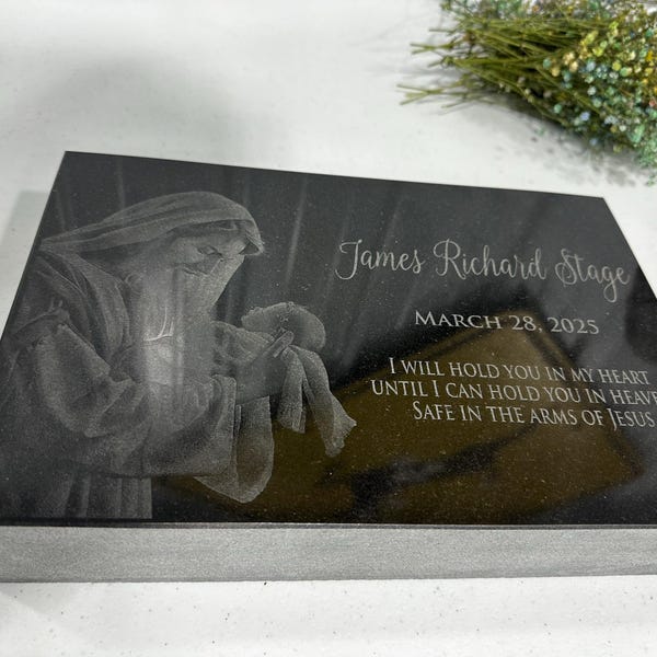 Granite Baby Headstone: Stillborn Pregnancy Loss Keepsake | Baby ...