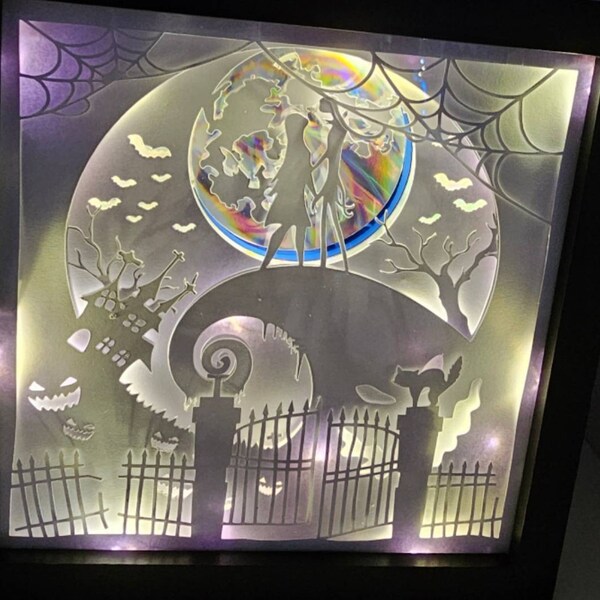 One Piece Shadow Box / Light Box Monkey D Luffy Manga Gift Halloween ...