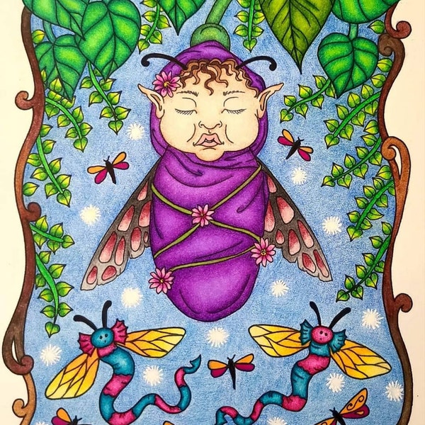 Magic Garden Instant Download Coloring Book. Magical Fantasy Creatures ...