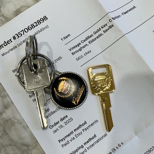 Vintage Cadillac Gold Key - C Ignition - Fleetwood, Brougham, Eldorado ...