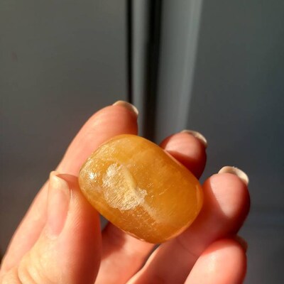 Honey Calcite TUMBLED Honey Calcite Citrine Calcite Solar Plexus ...