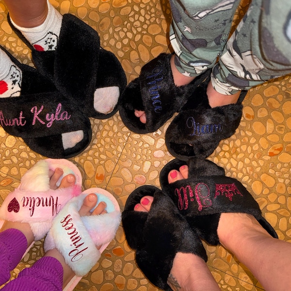 Personalized Kids Slippers for Birthdays, Weddings, Christmas & More ...