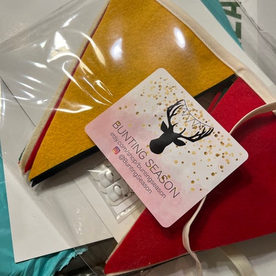 LARGE Custom Color Bunting Banner, Felt Triangle Garland, Custom ...