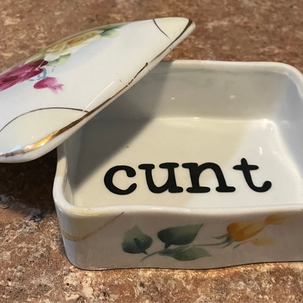 Upcycled Vintage Style Plate, Bitter End 193, Funny Plate, Y2K, Cottage ...