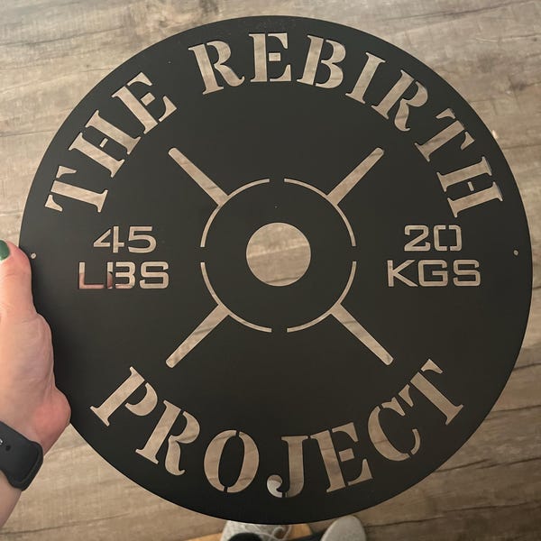 Gym Weight Plate Monogram, Personalized Home Gym Sign, Custom Metal ...