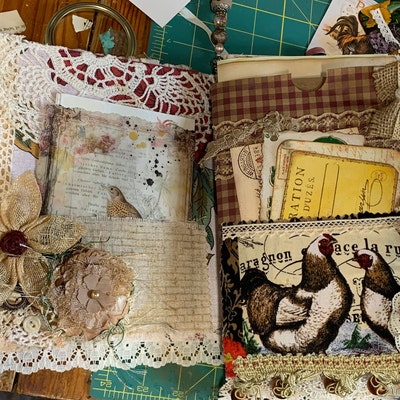 Set of 10 Handmade Shabby Chic Victorian Old World Envelopes. I Line ...