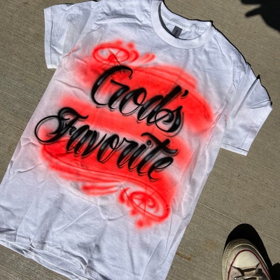 Airbrush T Shirt Script Name - Etsy