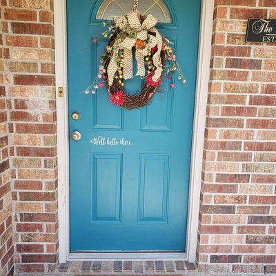 Well, Hello There. Vinyl Decal Sticker Car or Wall Porch - Etsy