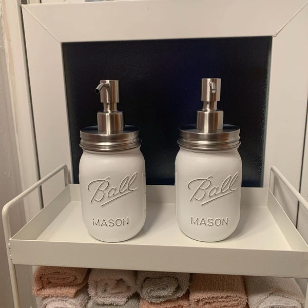 Rustic Mason Jar Bathroom Set - Etsy