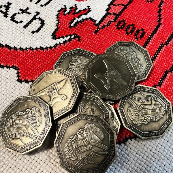 Dwarven Gold Coins (set of 10) - Etsy