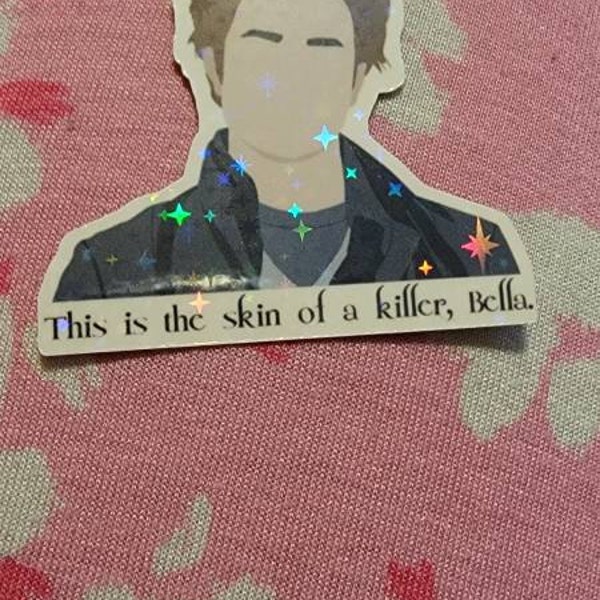 Twilight Edward Cullen Sparkly Sticker, Laptop, Notebook, Indoor Use ...