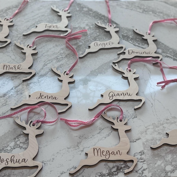 Personalized Stocking Name Tag, Christmas Stocking Tags, Wooden Name ...