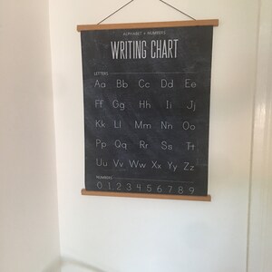 Print Writing Chart Classroom Poster or Homeschool Decor With Hanger ...