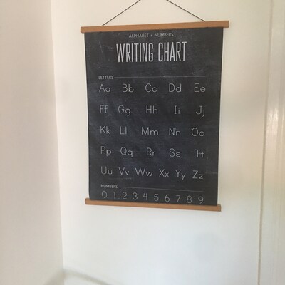 Print Writing Chart Classroom Poster or Homeschool Decor With Hanger ...