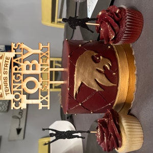 Personalized College Cake Topper, Graduation Gift, University of ...