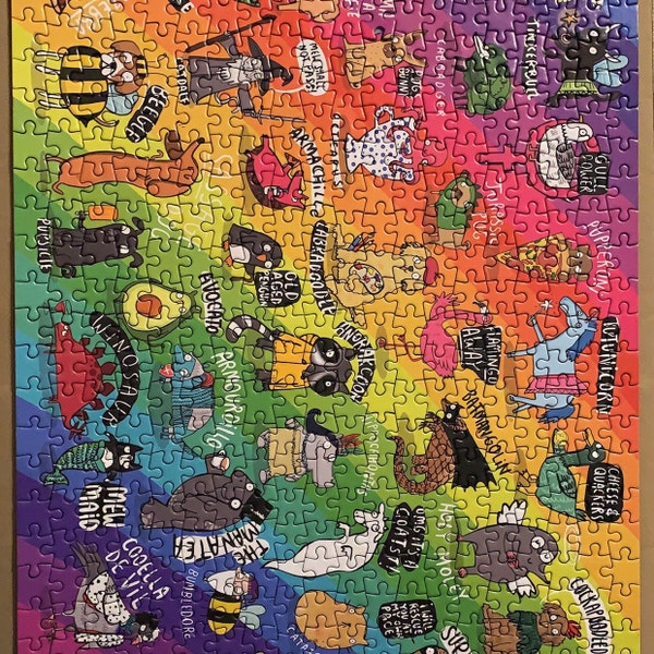 Punimals Animal Jigsaw Rainbow Jigsaw Pun Jigsaw Funny Jigsaw Katie ...