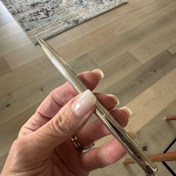 Rollerball Pen Genuine Stingray Leather Green Color Sterling Silver ...