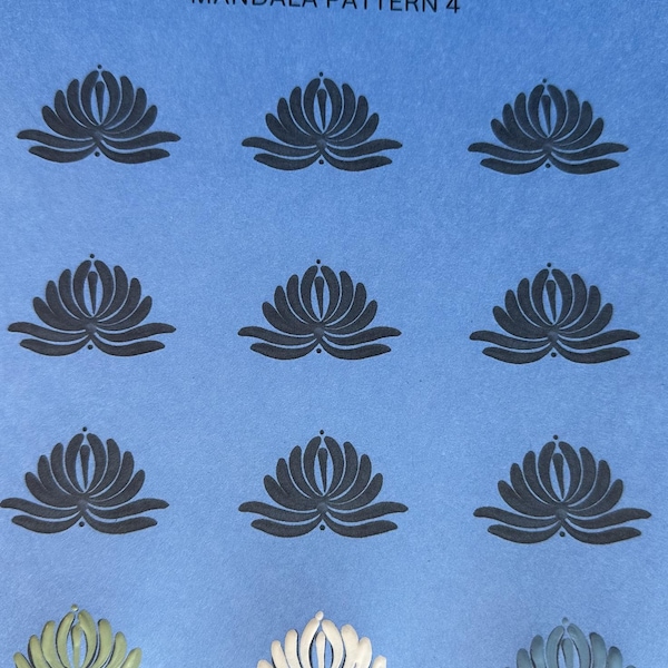 10 Mandala Brushstrokes Patterns at Three Different Sizes | Mandala ...